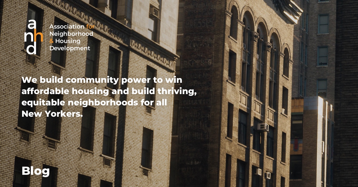 Blog | Association for Neighborhood and Housing Development