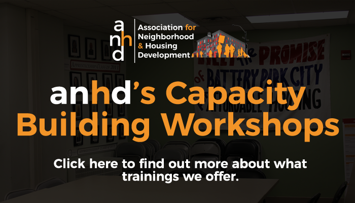 ANHD 2016 – Building the Community Development Movement